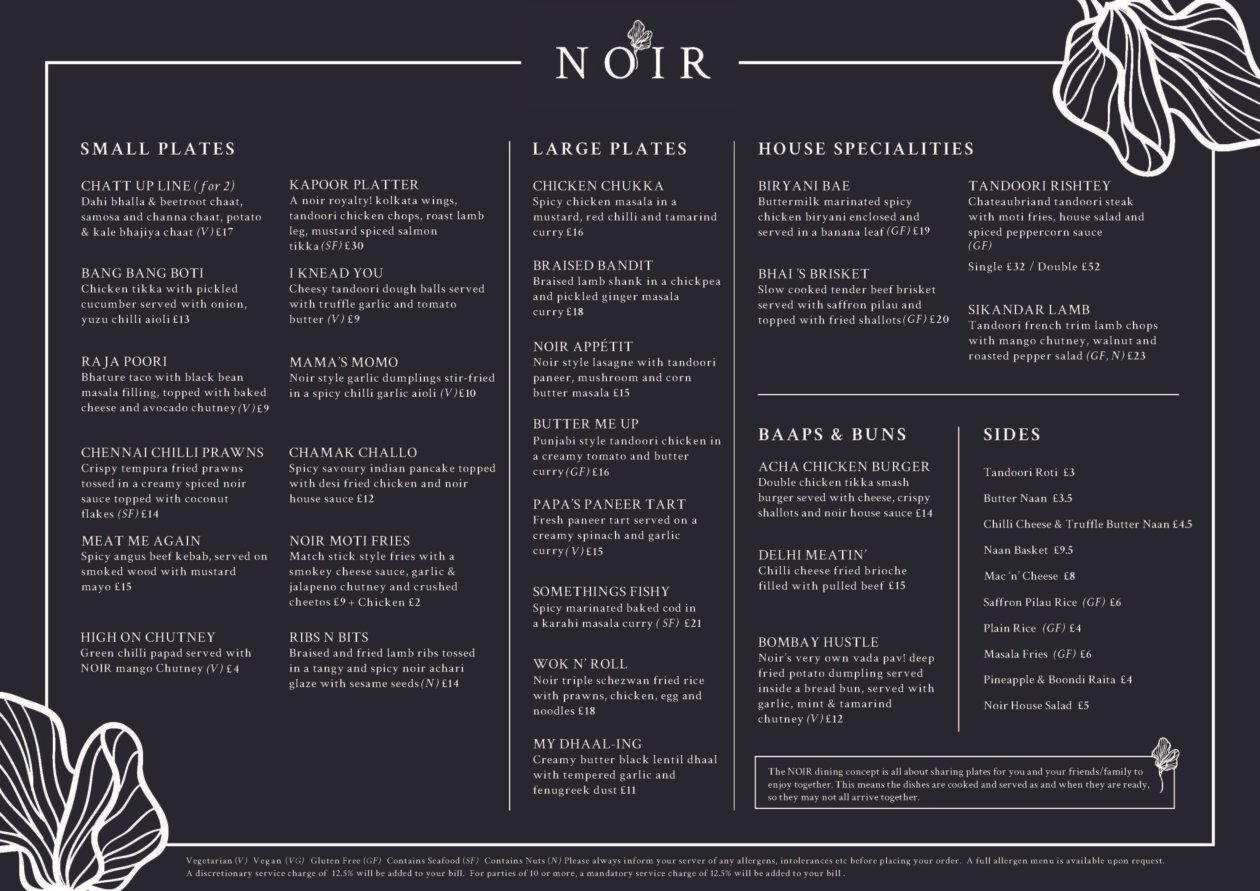 Noir Manchester – Noir Restaurants