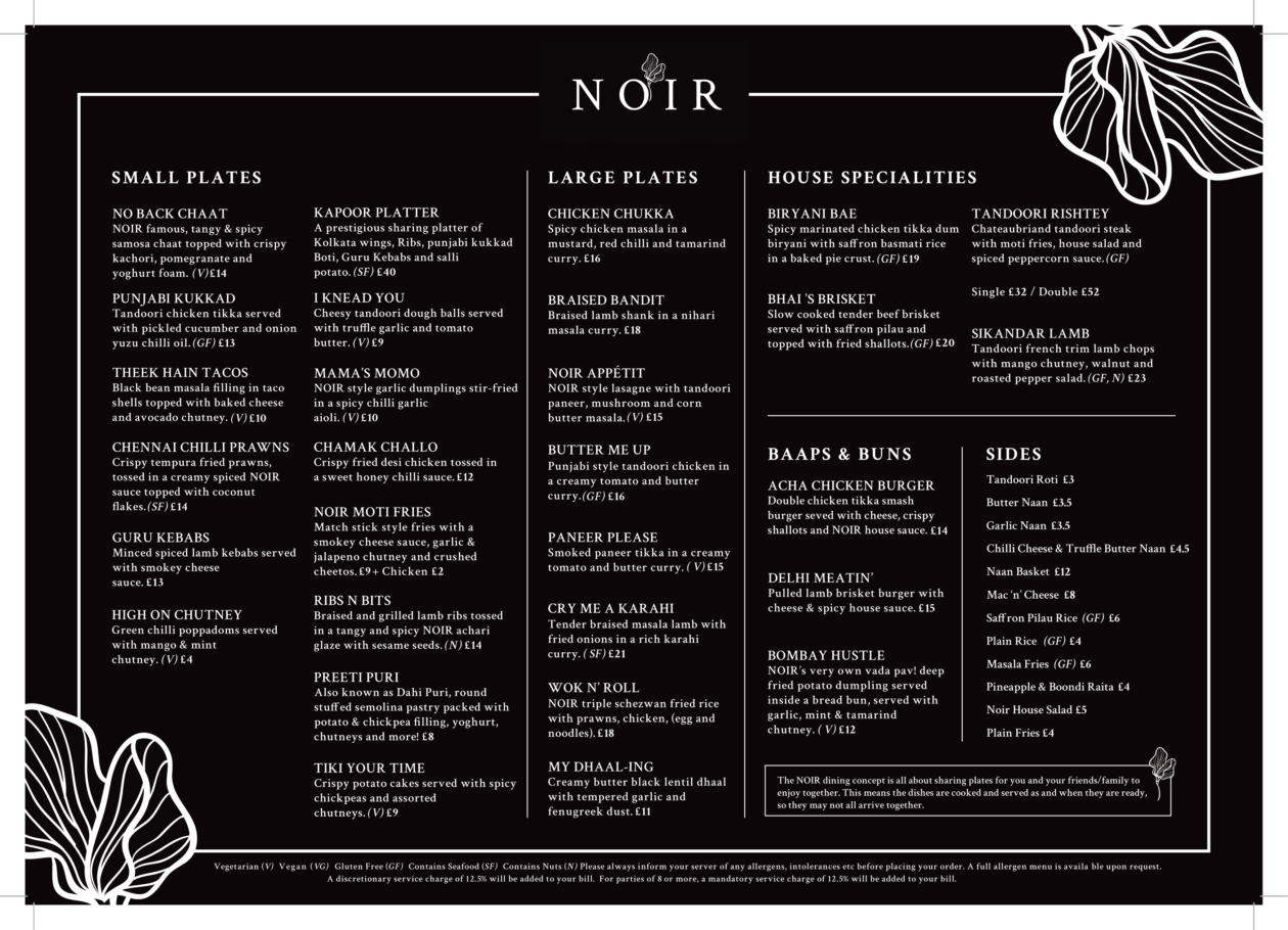 Noir Manchester – Noir Restaurants