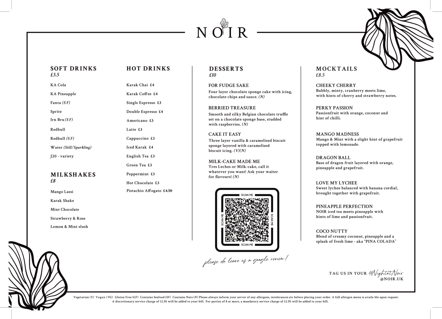 Noir Manchester – Noir Restaurants